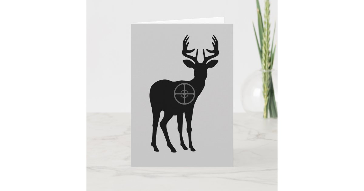 Deer Hunting Greeting Card- Blank Card | Zazzle