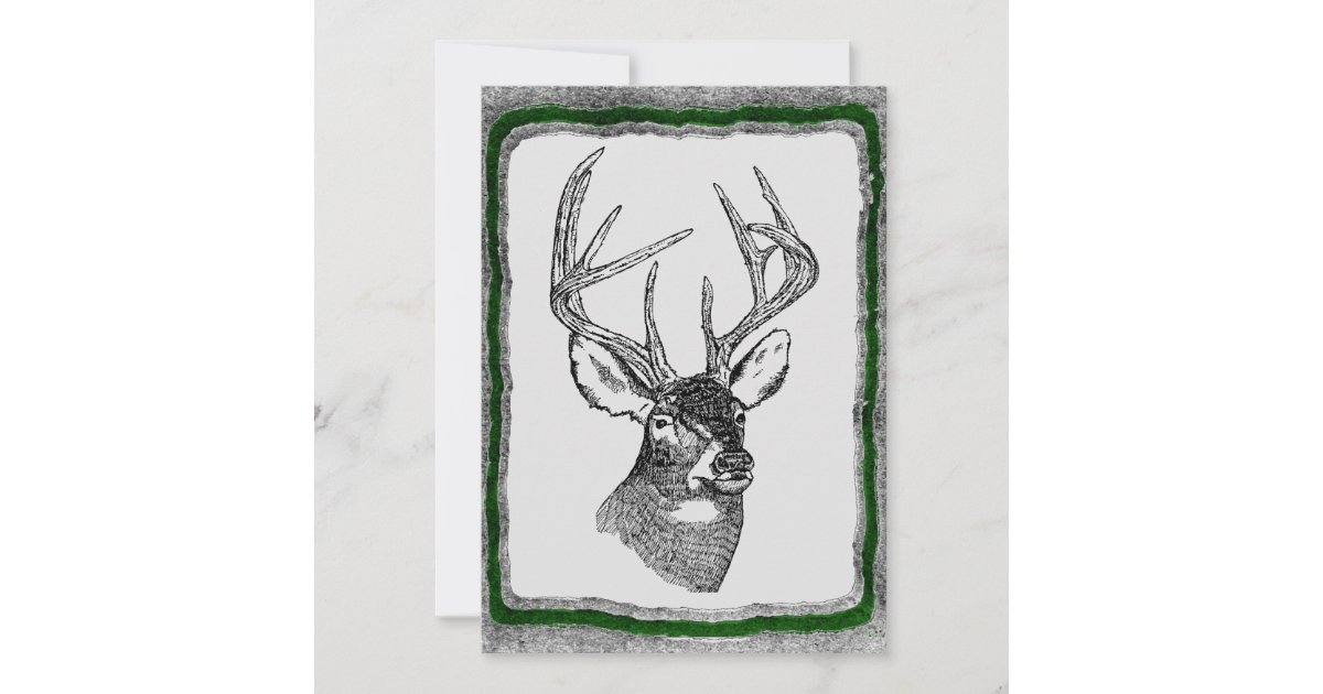Deer Hunting invitation template | Zazzle