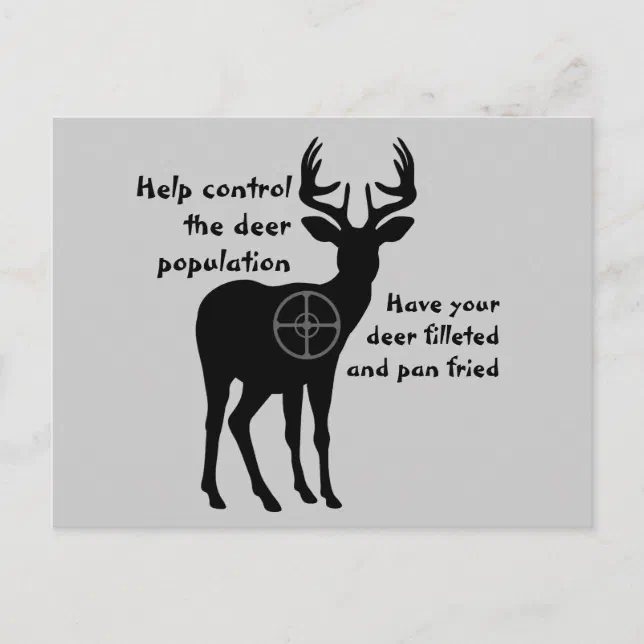 Deer Hunting Postcard | Zazzle