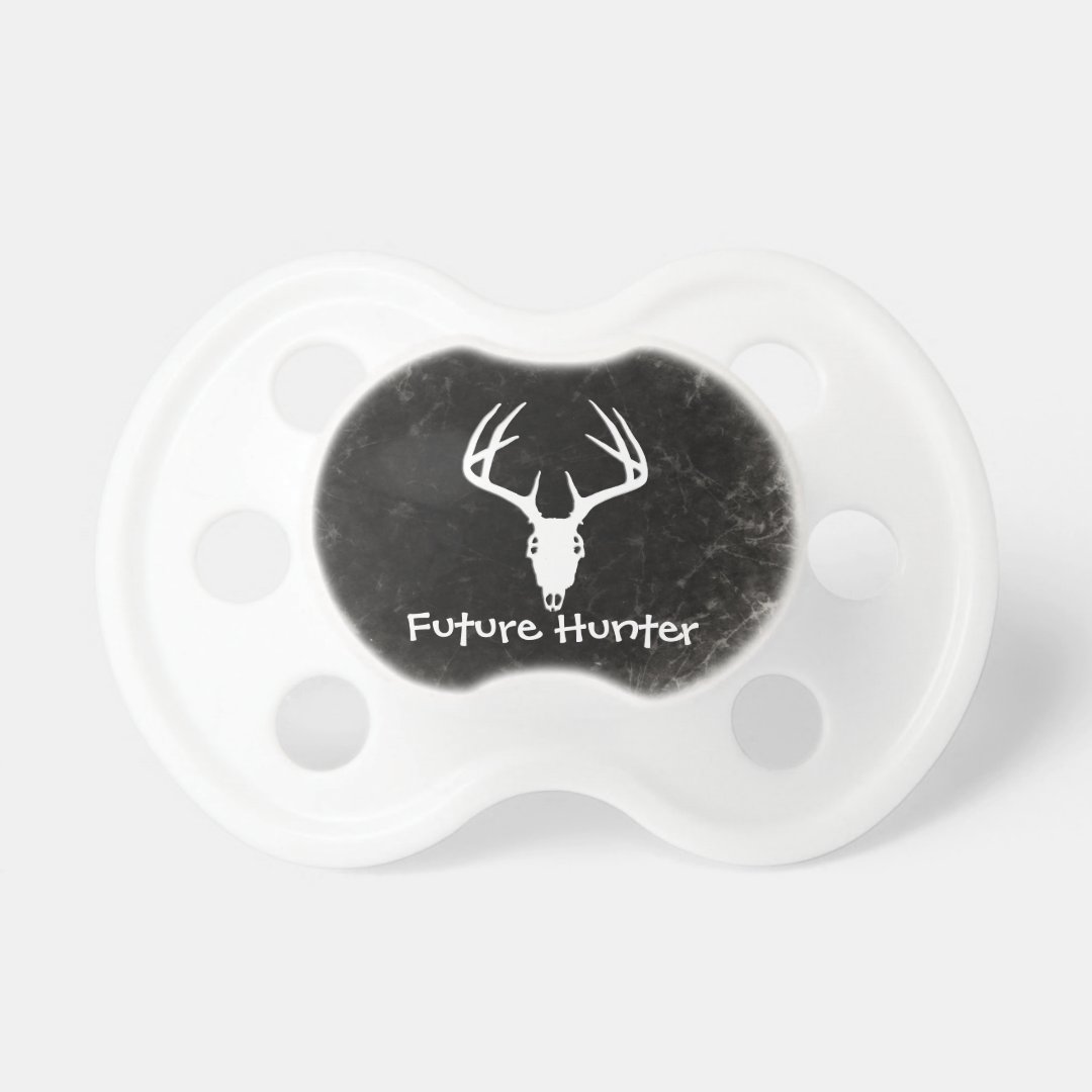 Deer Hunting Skull w/ Antlers Pacifier | Zazzle
