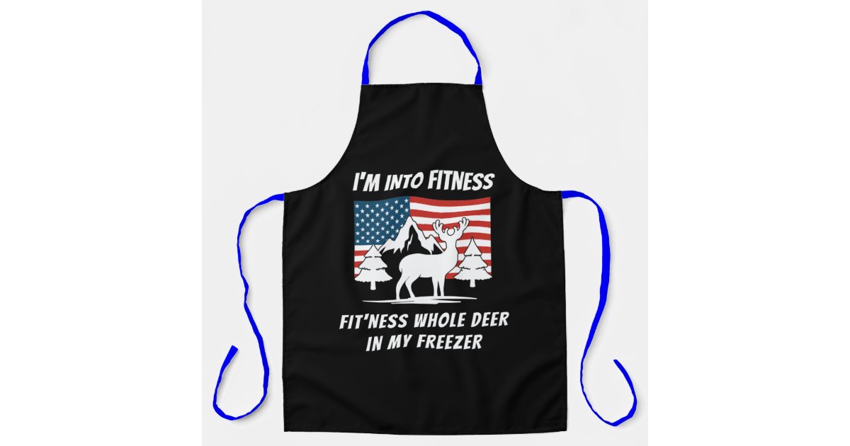 Deer In My Freezer - Deer Hunter Deer Hunting Apron | Zazzle
