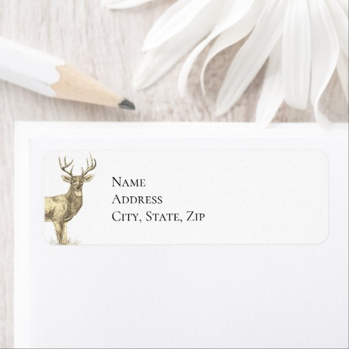 Deer Label | Zazzle