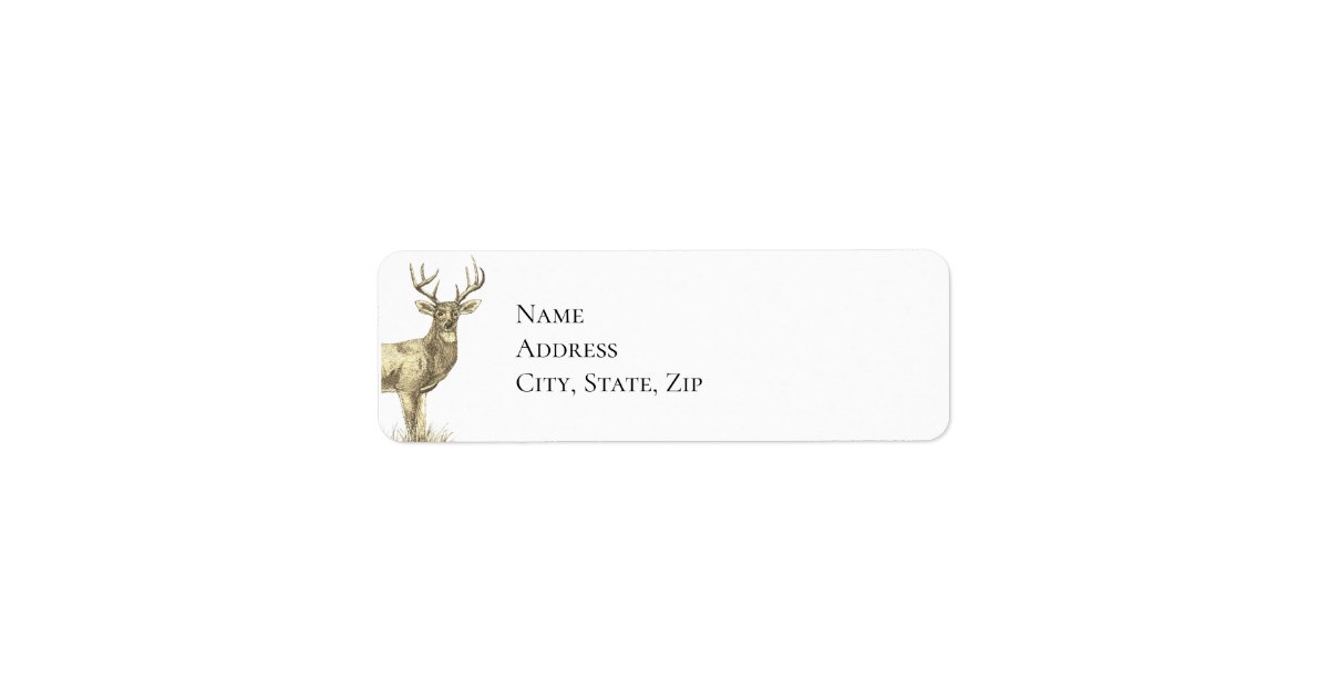 Deer Label | Zazzle