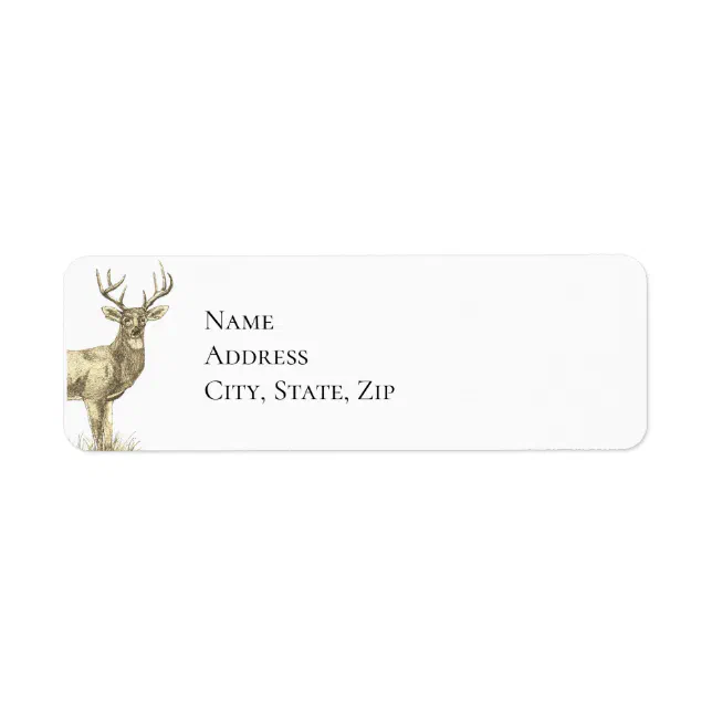 Deer Label | Zazzle