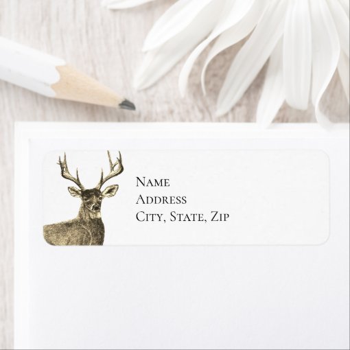 Deer Label | Zazzle
