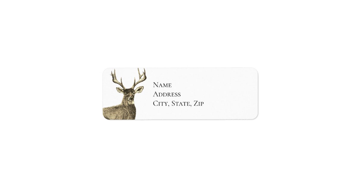 Deer Label | Zazzle