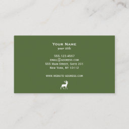 Deer Logo Business Card | Zazzle