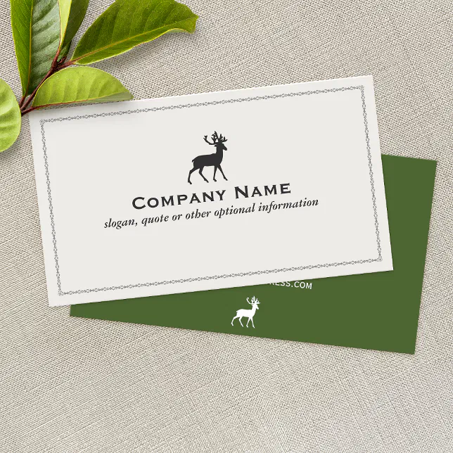Deer Logo Business Card | Zazzle