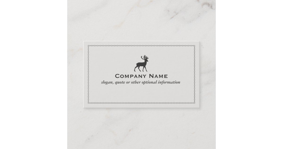 Deer Logo Business Card | Zazzle