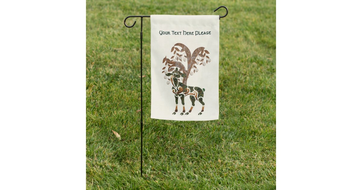 Deer One Garden Flag | Zazzle