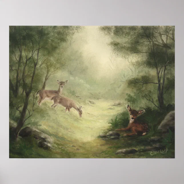 Deer Poster | Zazzle