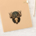 Deer Skull Large Antlers Hunting Sticker | Zazzle