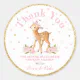 Deer Thank You Sticker Labels Baby Shower Favors | Zazzle
