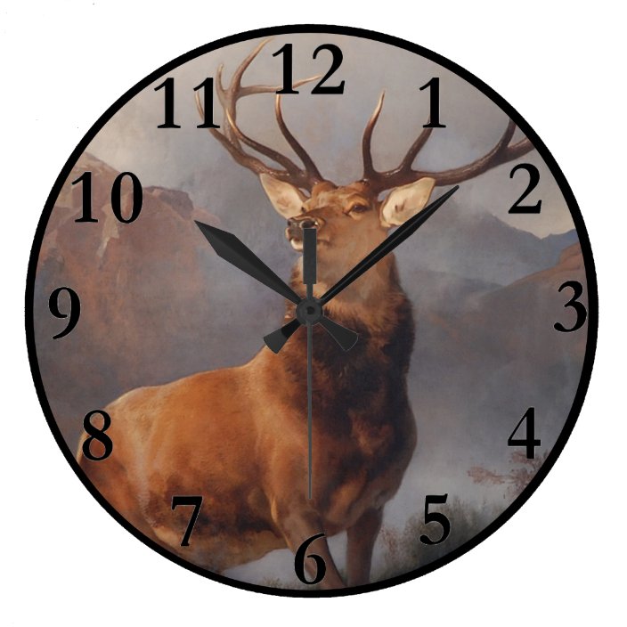 Deer Wall Clock | Zazzle.com