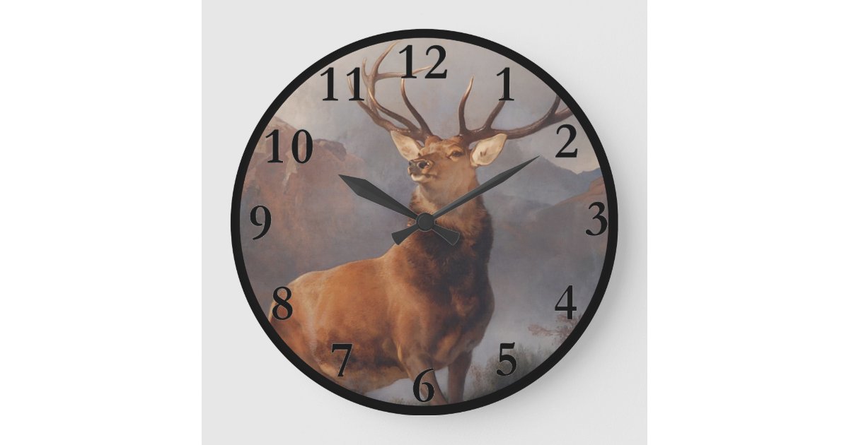 Deer Wall Clock | Zazzle