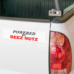 DEEZ NUTZ BUMPER STICKER | Zazzle