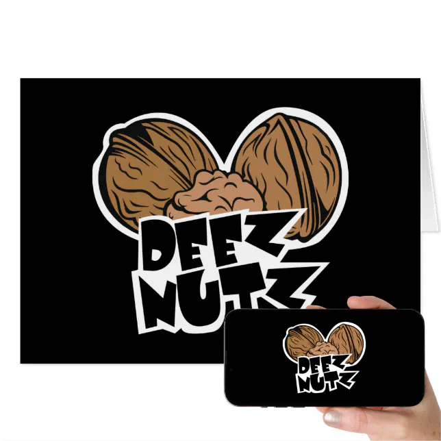 Deez Nutz Funny Illustration | Zazzle