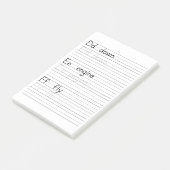 DEF Writing Practice Alphabet Worksheet Notepad | Zazzle