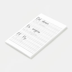 DEF Writing Practice Alphabet Worksheet Notepad | Zazzle