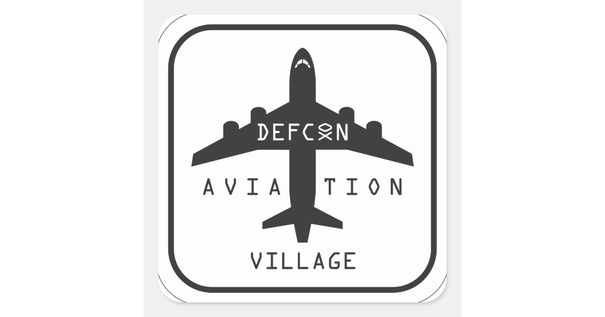 DEFCON Aviation Village Stickers AV17 | Zazzle