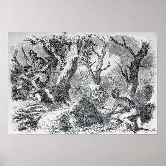 Defeat of General Braddock Poster | Zazzle