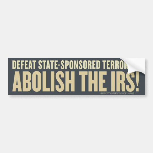 Defeat State-Sponsored Terrorism Bumper Sticker | Zazzle.com