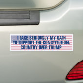 Defend Constitution Country over Trump Flag Bumper Sticker | Zazzle