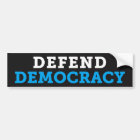 Defend Democracy Light Bumper Sticker | Zazzle.com