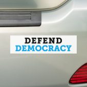 Defend Democracy Light Bumper Sticker | Zazzle