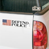 Defend Police Bumper Sticker | Zazzle