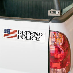 Defend Police Bumper Sticker | Zazzle