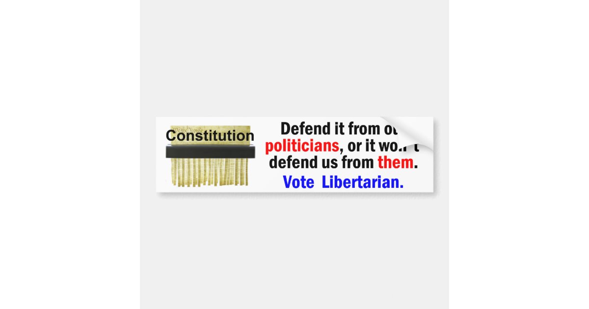 Defend The Constitution Bumper Sticker | Zazzle