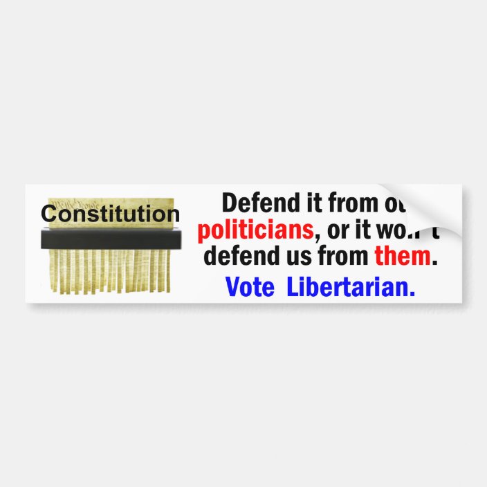 Defend The Constitution Bumper Sticker | Zazzle.com