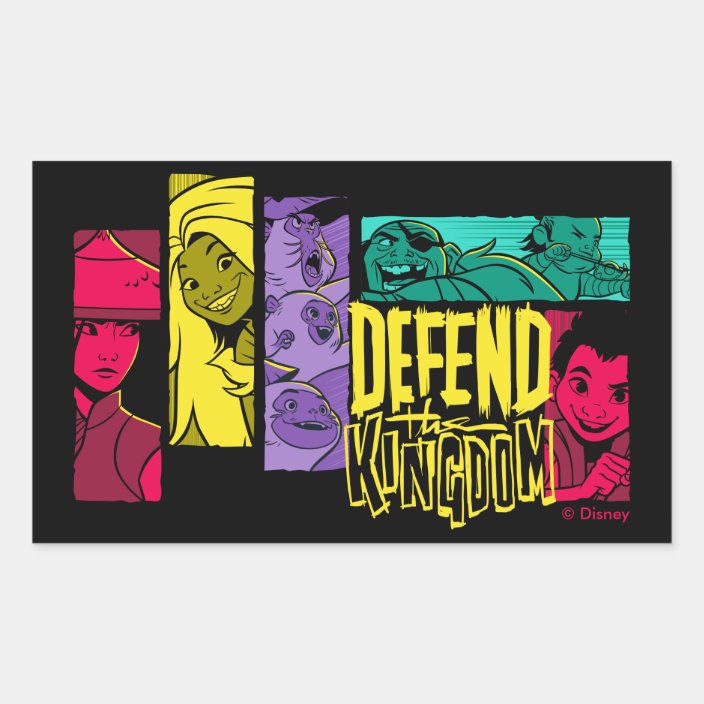 Defend the Kingdom Rectangular Sticker | Zazzle