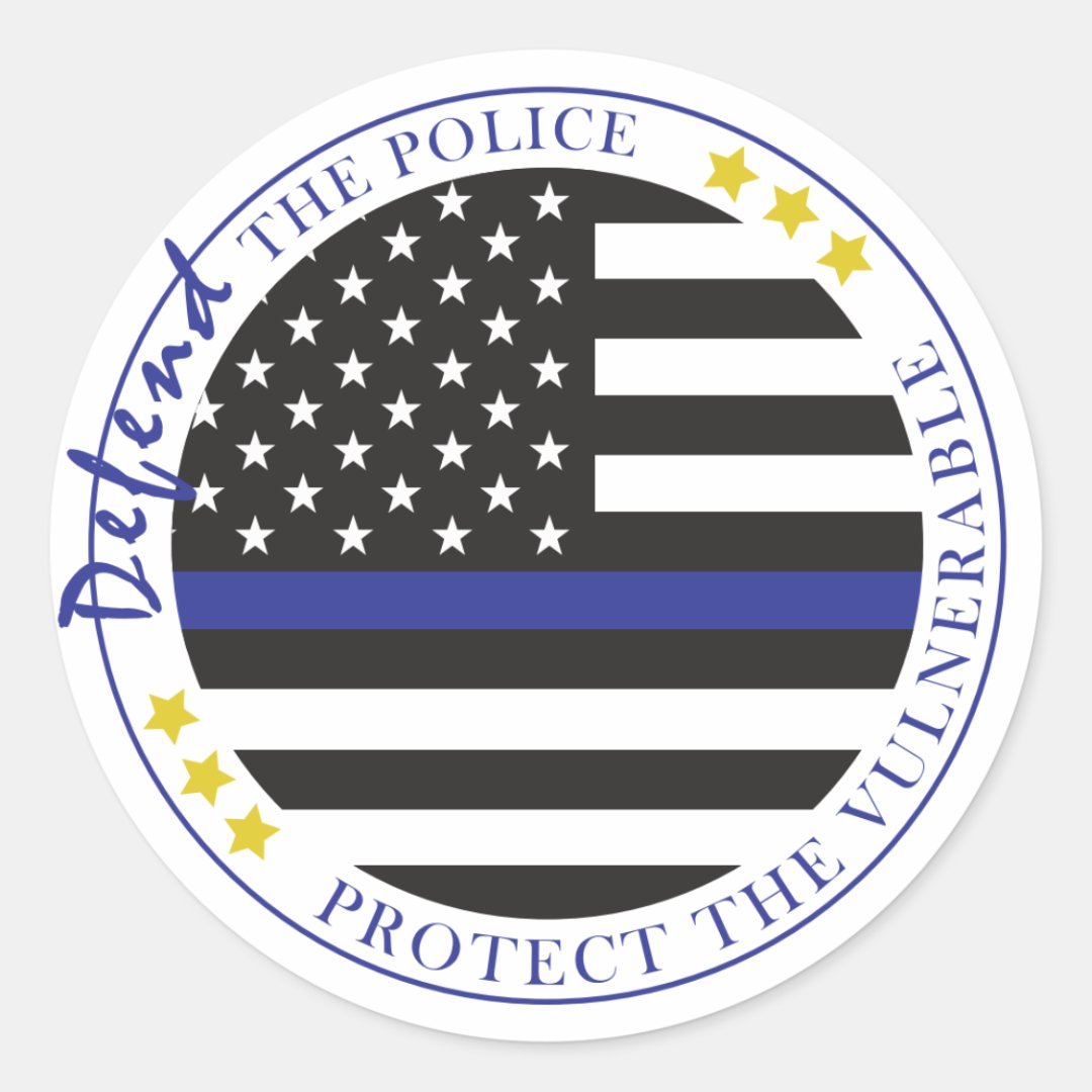 Defend the Police Sticker | Zazzle