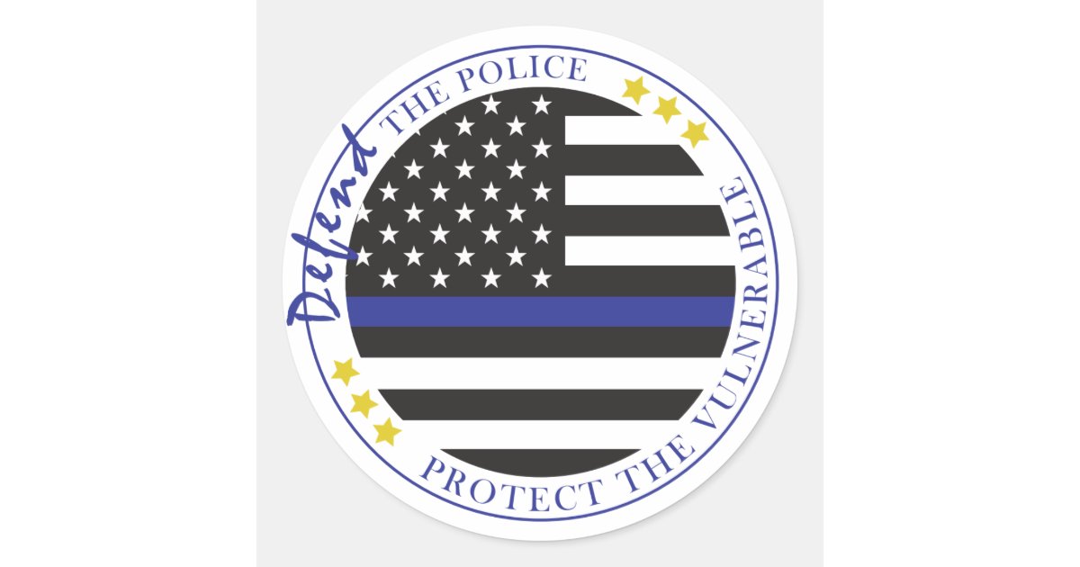Defend the Police Sticker | Zazzle