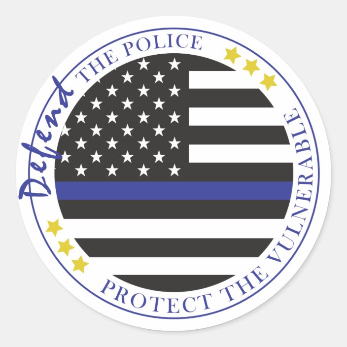 Defend the Police Sticker | Zazzle.com