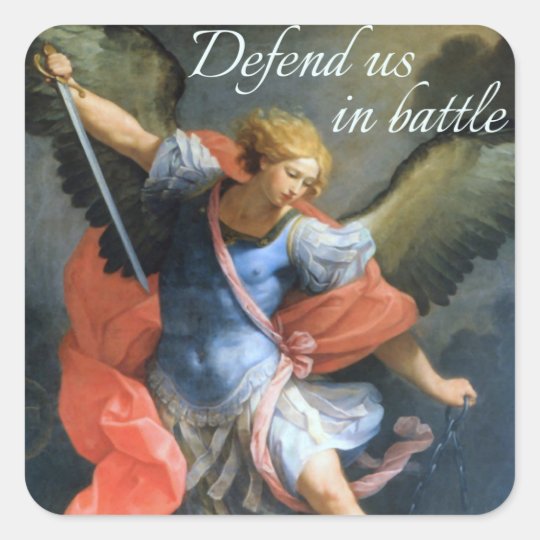 Defend Us in Battle Sticker | Zazzle.com
