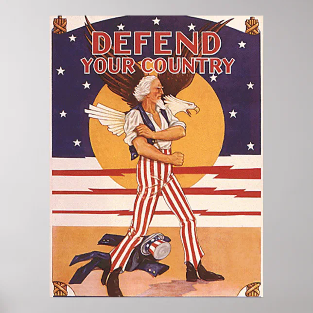 Defend Your Country Poster | Zazzle
