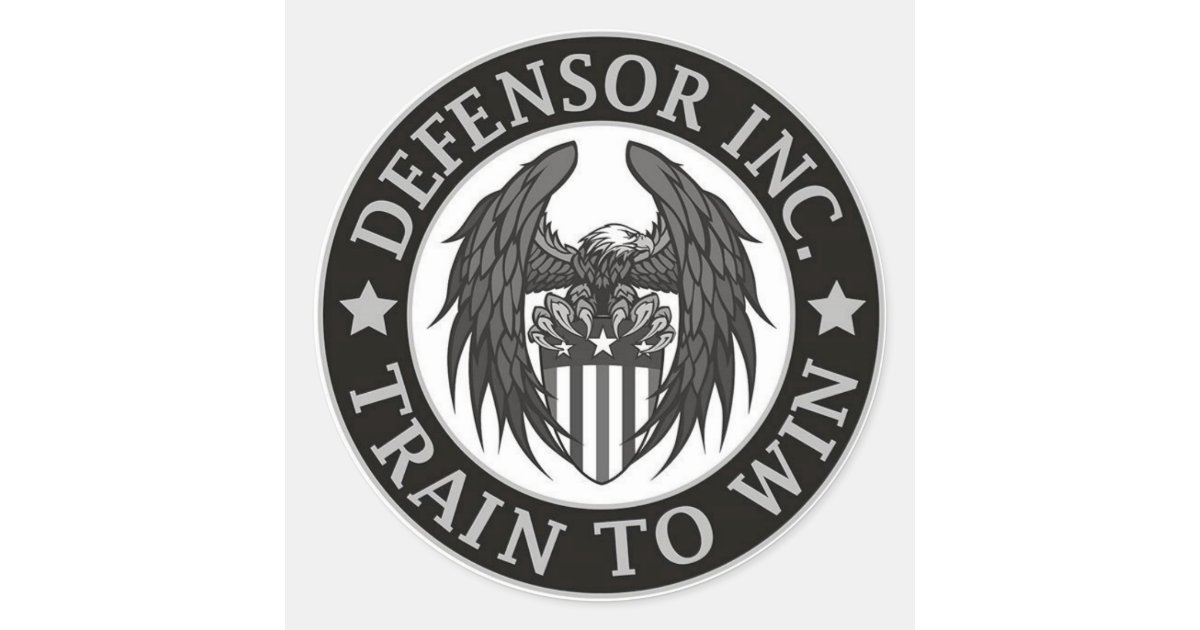 Defensor window sticker | Zazzle
