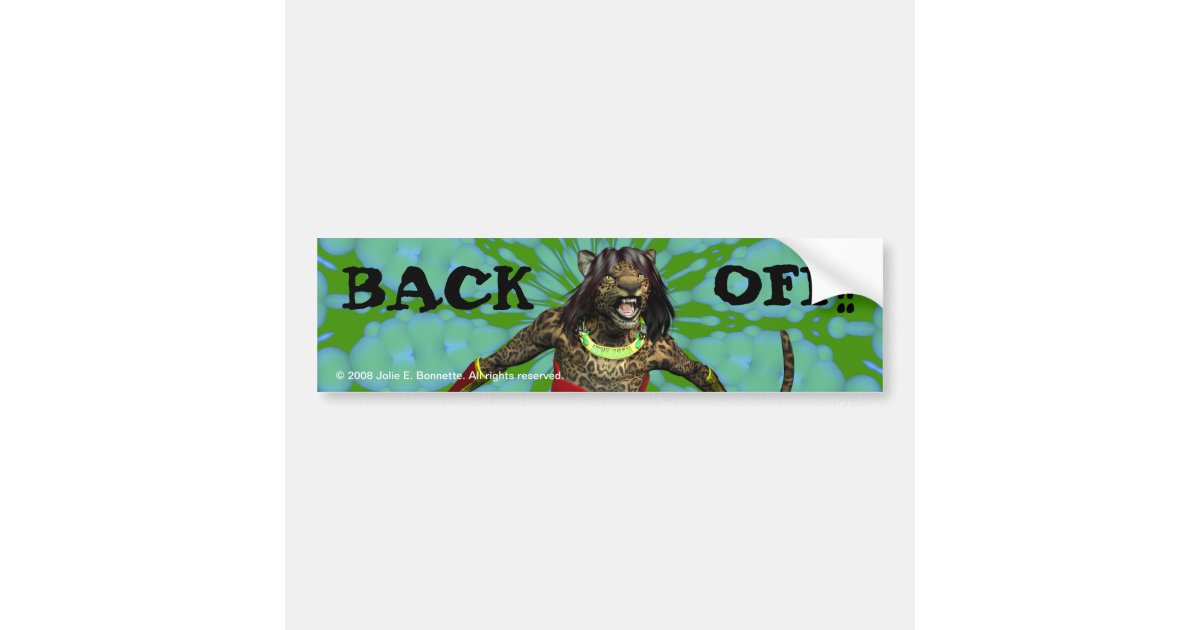 Defiance "Back Off" Bumper Sticker | Zazzle