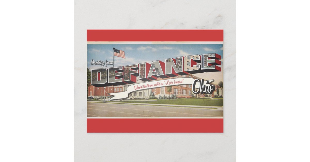 Defiance Ohio Postcard | Zazzle