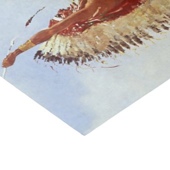 “Defiance” Western Art by Frederic Remington Tissue Paper | Zazzle