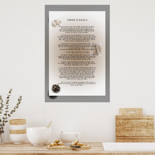 Define Yourself Poster | Zazzle
