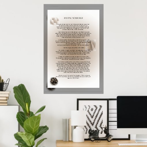 Define Yourself Poster | Zazzle