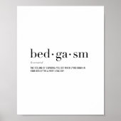 Definition Bedgasm Poster | Zazzle
