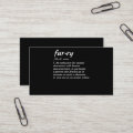 Definition Furry Fandom Furries Design Cosplay Business Card | Zazzle