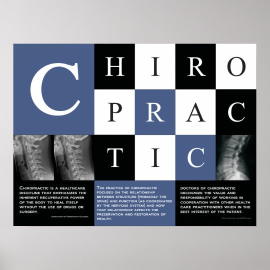 Definition of Chiropractic Poster | Zazzle.com