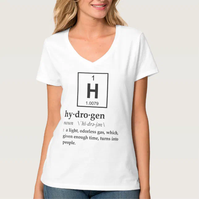 Definition of Hydrogen T-Shirt | Zazzle