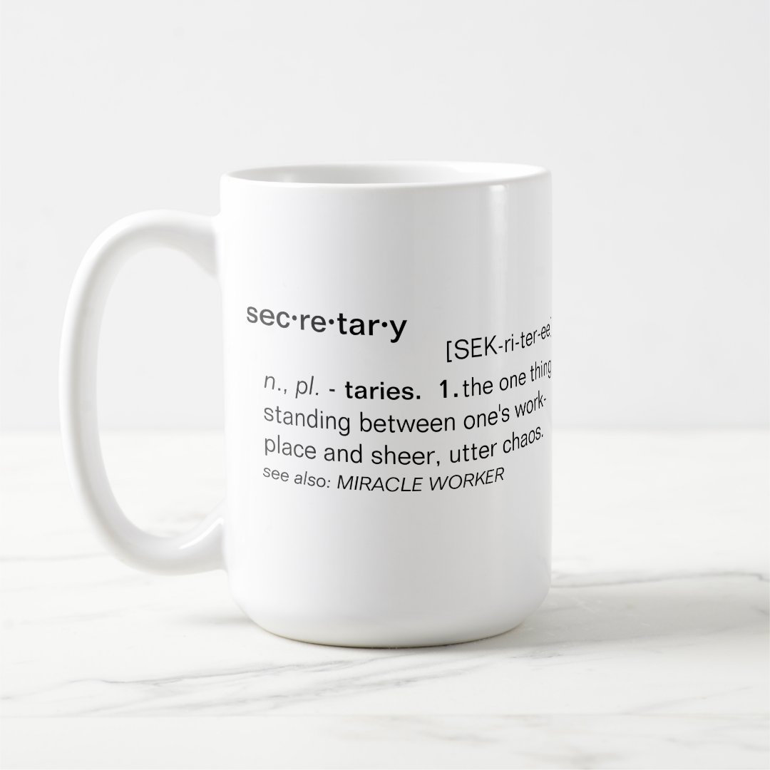 Definition of Secretary Funny Mug | Zazzle